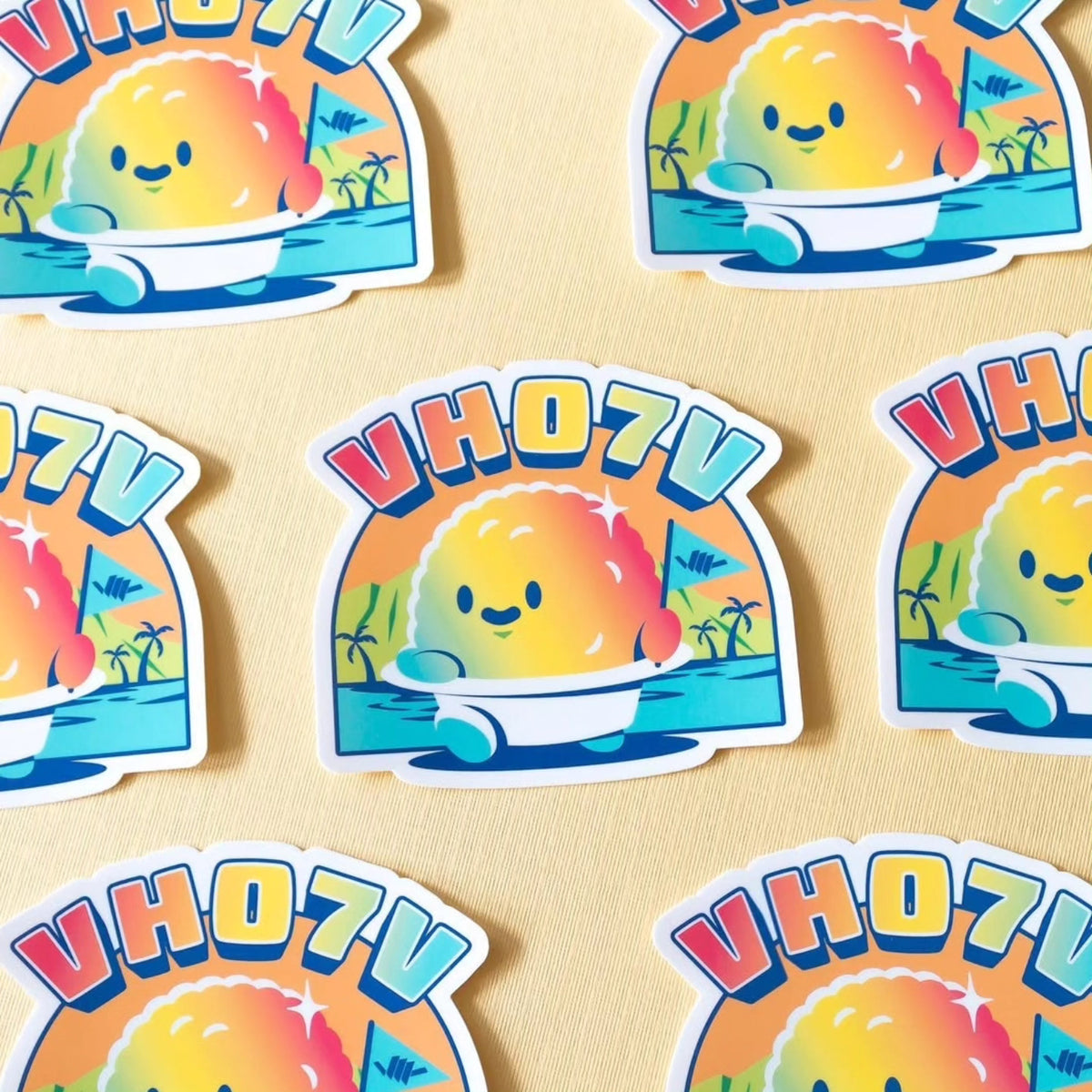 "Shave Ice" Slap Sticker | VH07V Hawaii