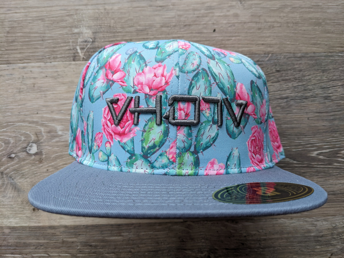 Snapback: Cactus Bloom 3D Puff logo – VH07V