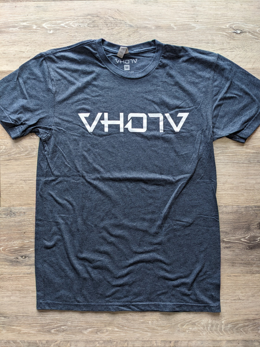 Fine Jersey Fitted Logo Tee (Navy Heather) – VH07V