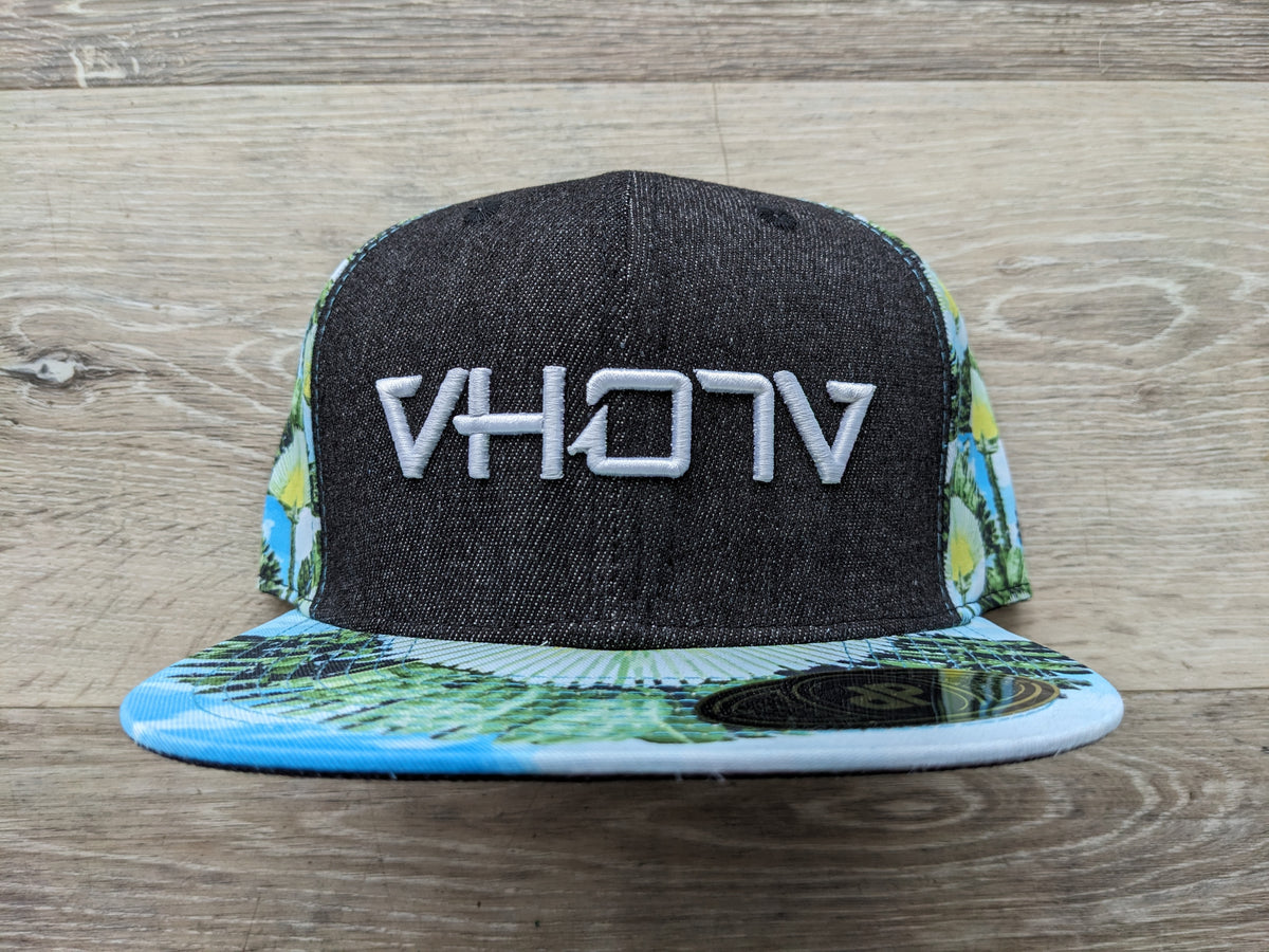 Snapback: 2-Tone Traveler's Palm 3D Puff logo – VH07V