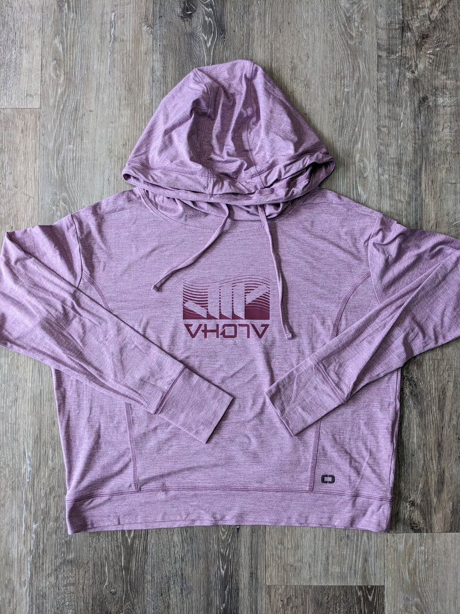 Ladies "Wave" Shaka Hoodie (Lavender Heather) – VH07V