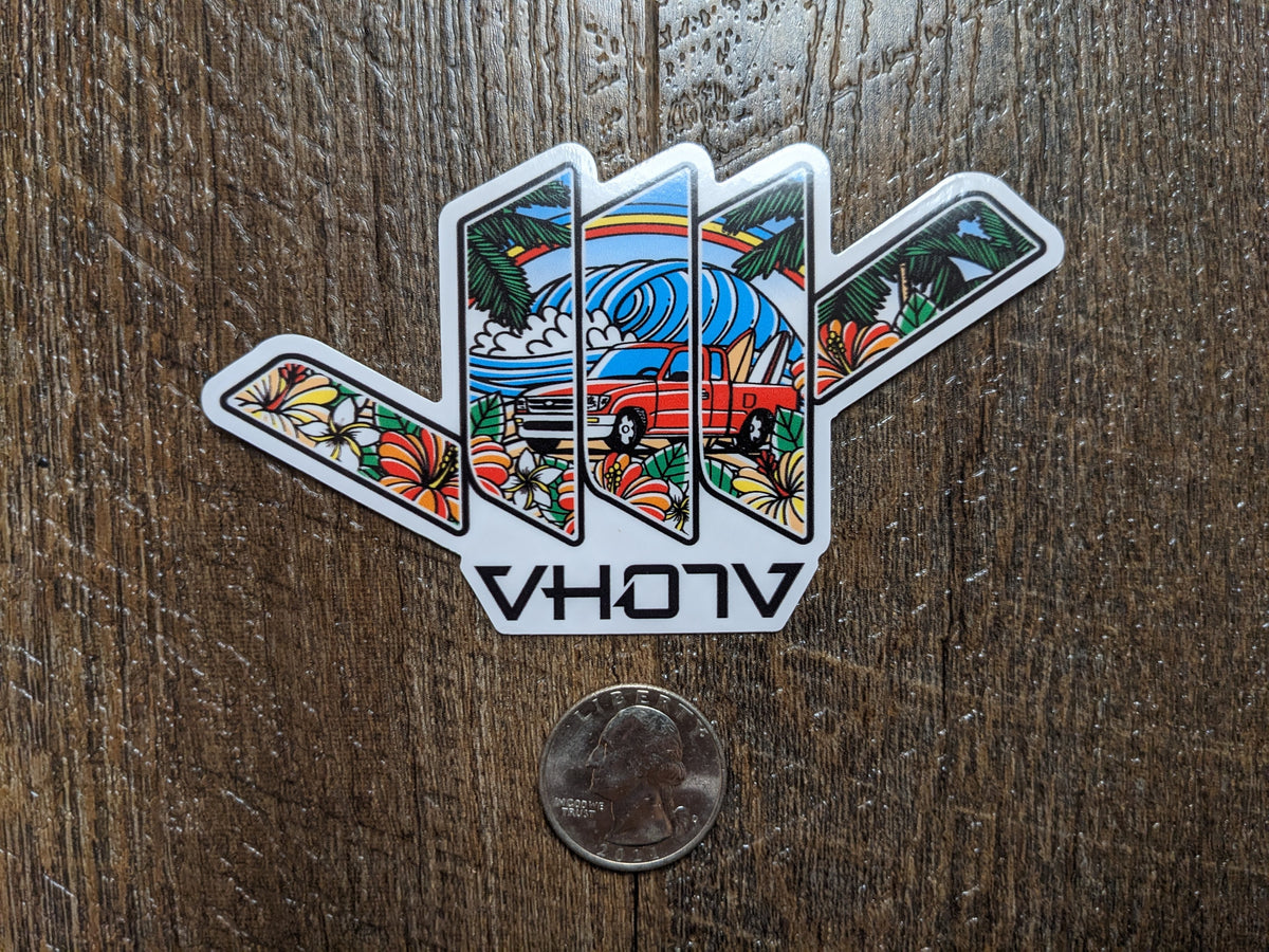 "Shaka Cruisin'" Tamo Collab Slap Sticker – VH07V