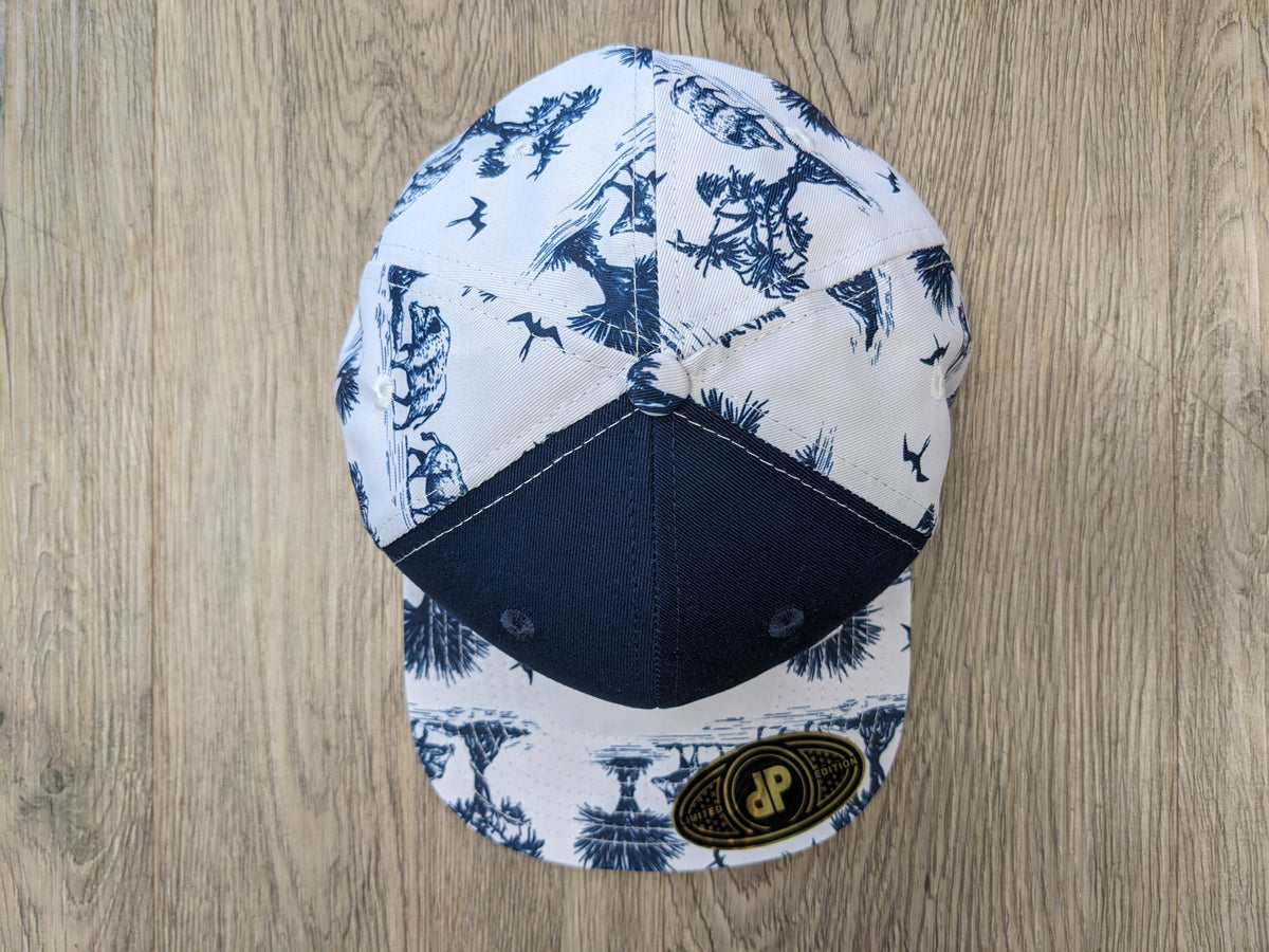 Snapback: 2-Tone Navy/White Countryman 3D Puff logo – VH07V