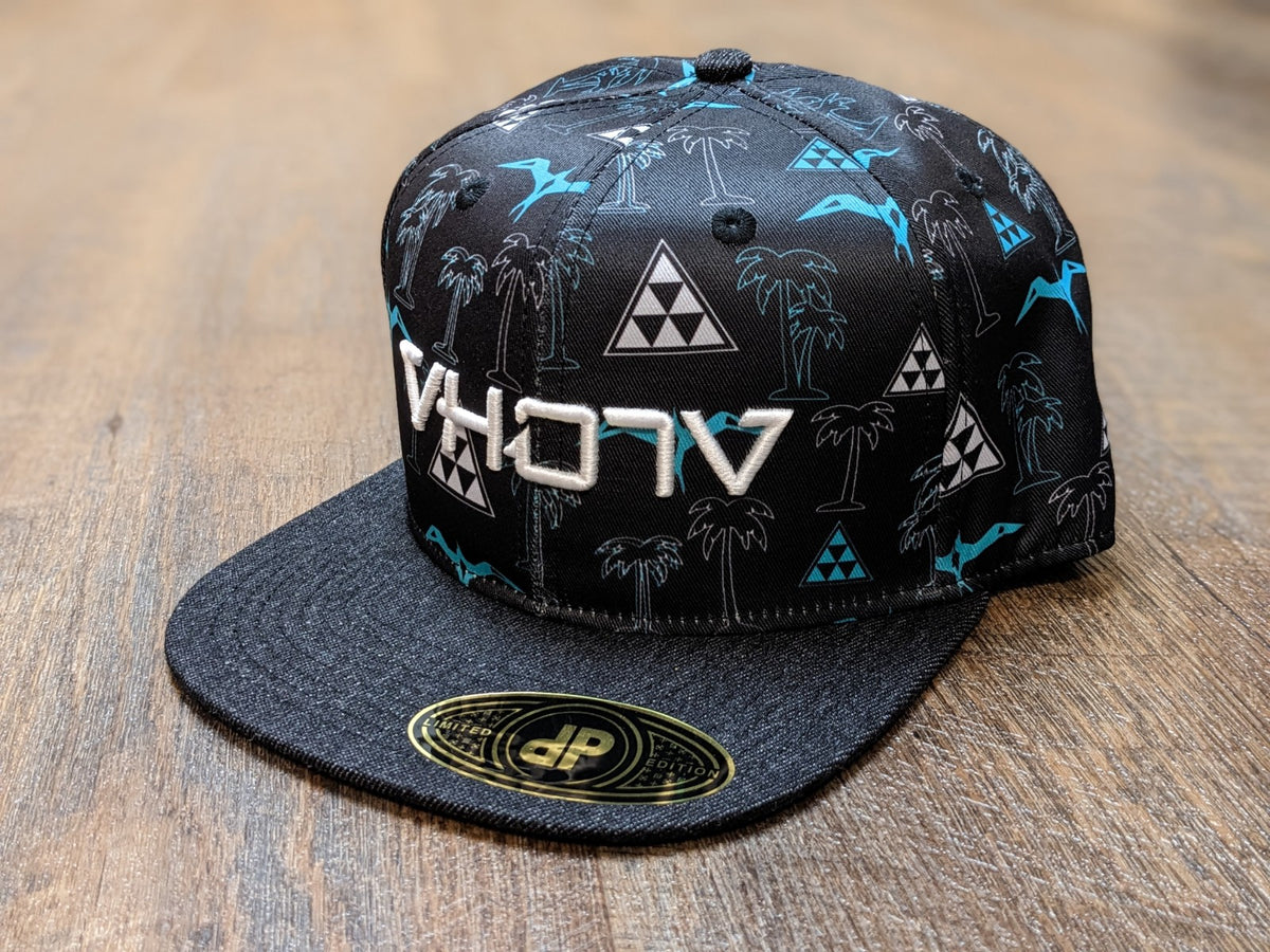 Snapback: Thunder Iwa 3D Puff logo (Black/Blue/White) – VH07V