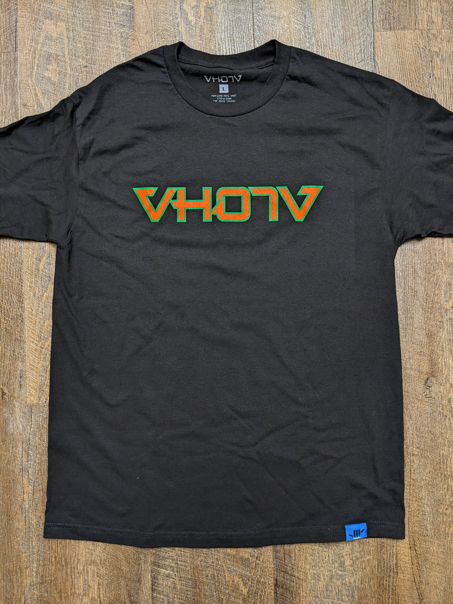 Adult Logo Tee (Black/Orange/Green) Outline – VH07V