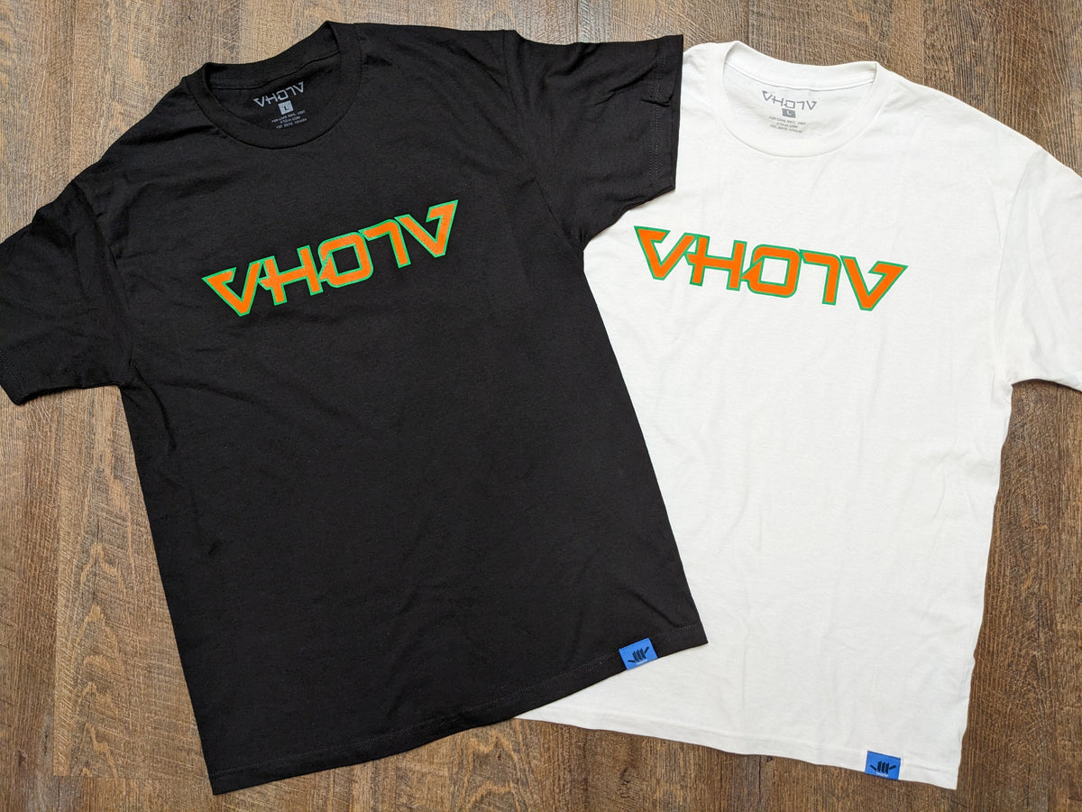 Adult Logo Tee (Black/Orange/Green) Outline – VH07V