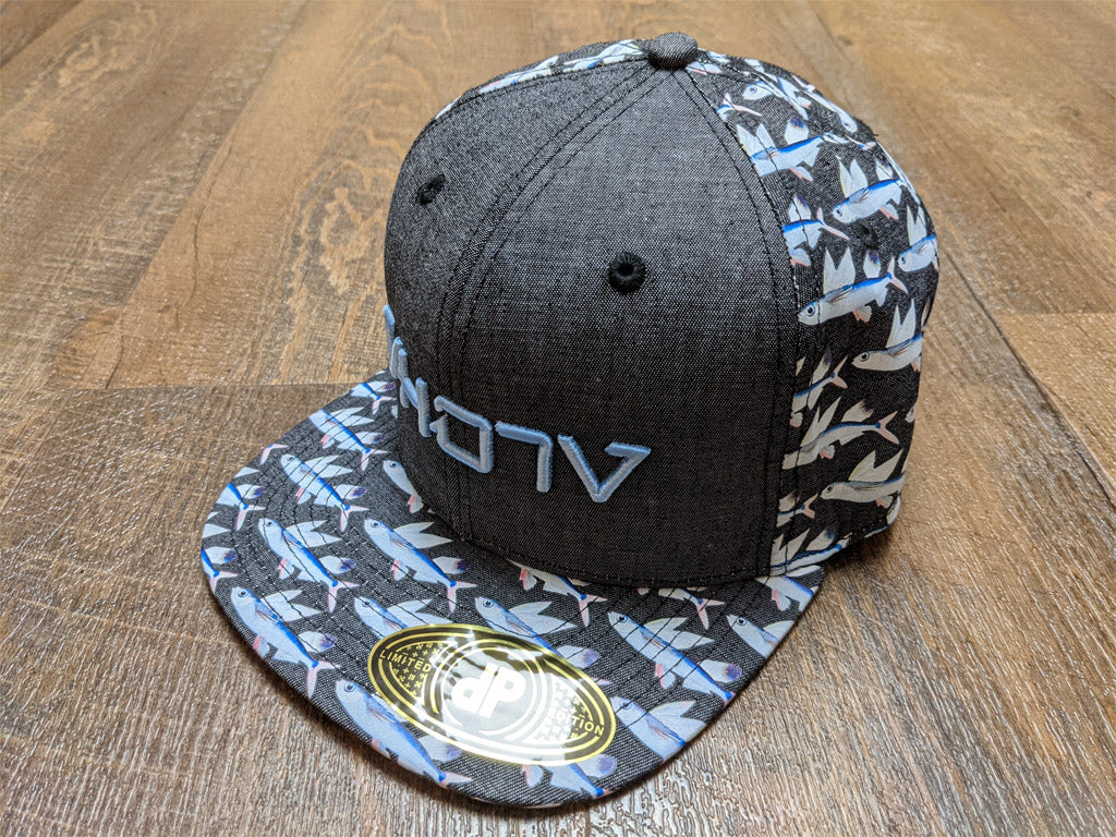 Snapback: Black Denim Malolo/Light Blue 3D Puff logo – VH07V