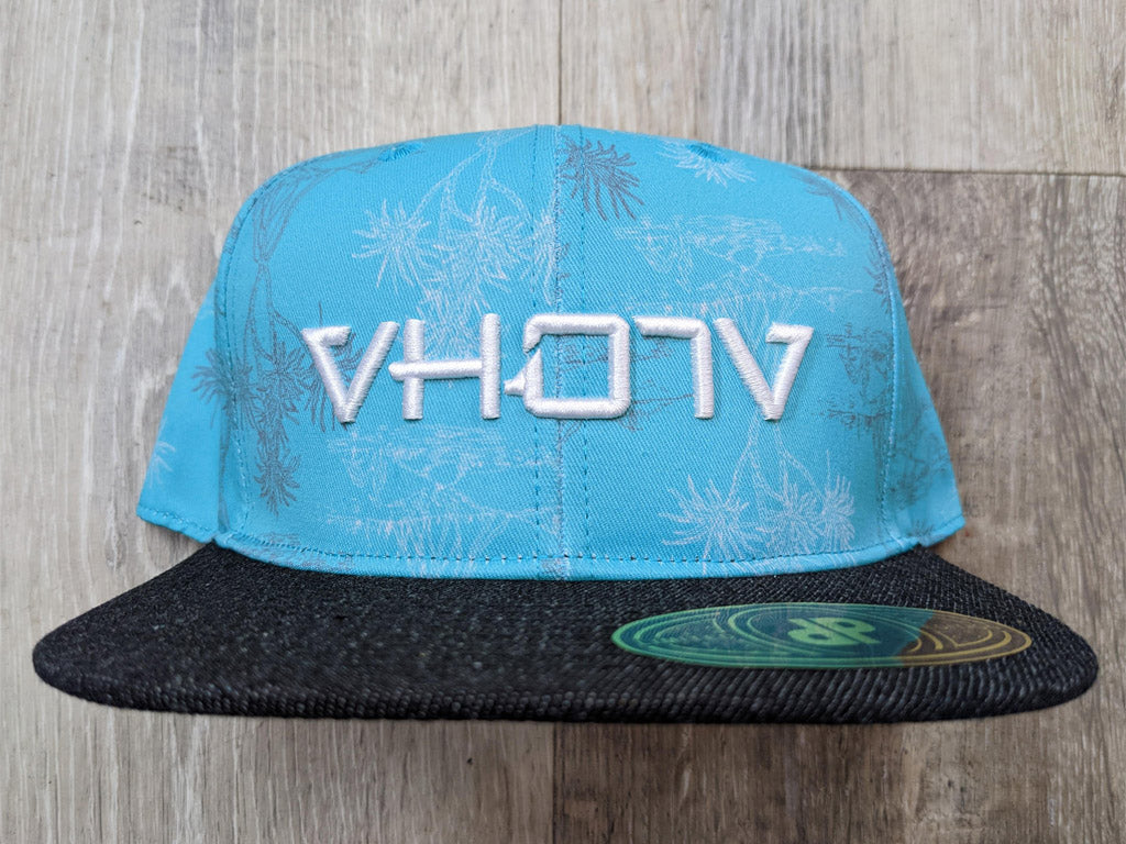 Snapback: Mint Screwpine/White 3D Puff logo – VH07V
